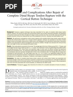 Distal Biceps Repair with Tension-Slide | PDF | Surgical Suture ...