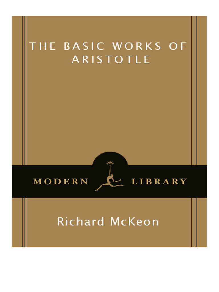 Aristotle - Basic Works (Modern Library, 2001) | PDF | Aristotle | Science