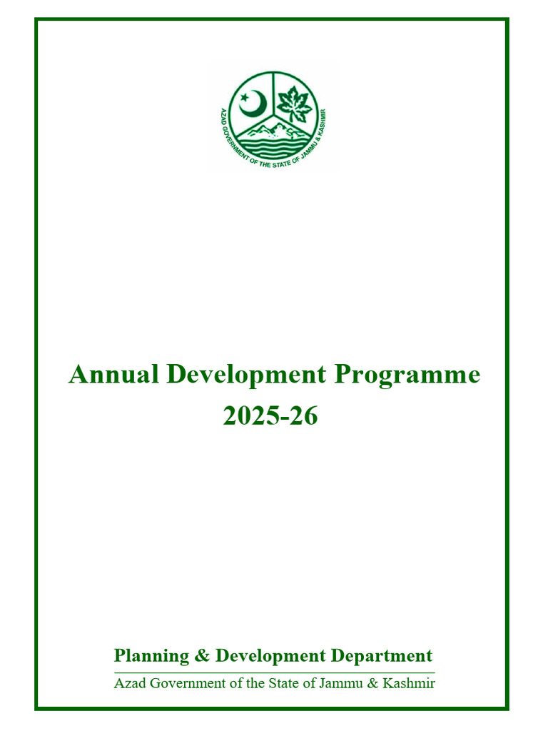 Annual Development Program 2025-26 | PDF | Economies