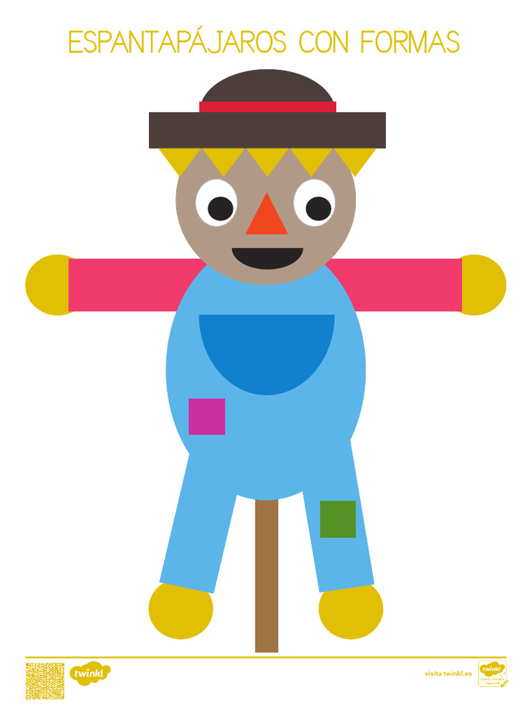 Es As 1731588173 Ficha de Actividad Espantapajaros Con Formas Ver 1 | PDF