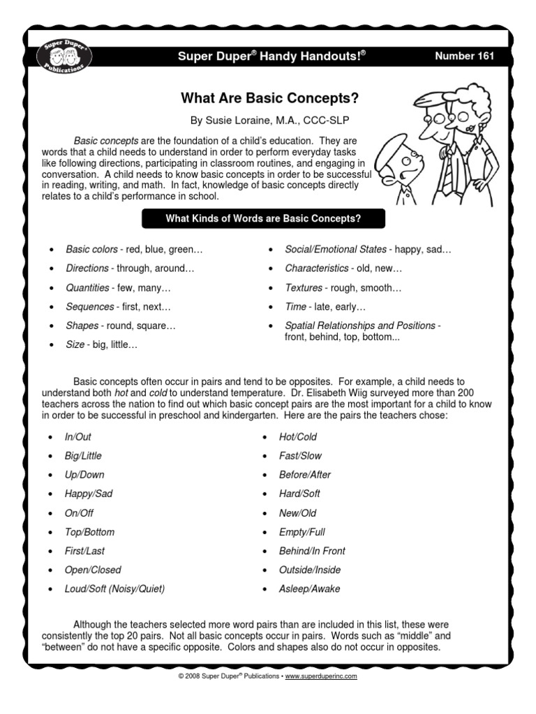 161 Basic Concepts | PDF | Classroom | Concept