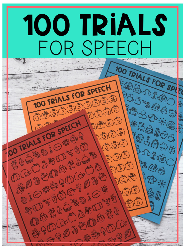 100 Trials for Engaging Speech Therapy | PDF | Human Communication