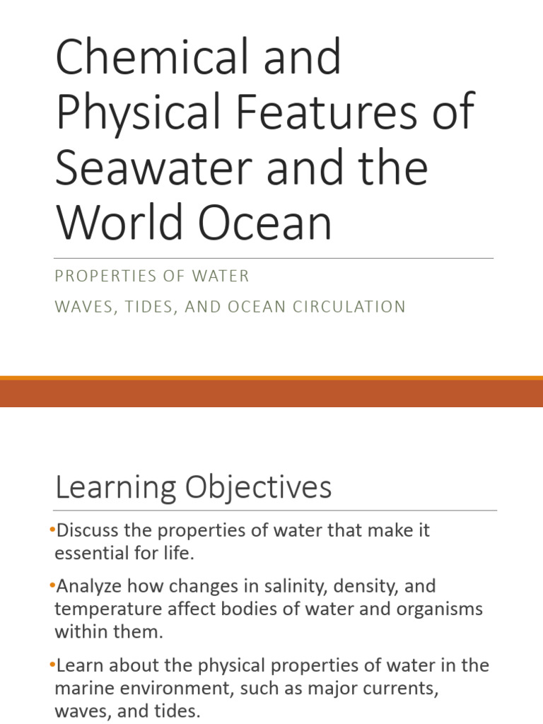 Seawater Properties and Ocean Dynamics | PDF | Oceans | Properties Of Water