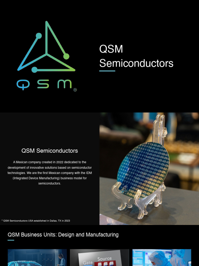 QSM Semiconductors: Innovative IDM Solutions | PDF | Integrated Circuit ...