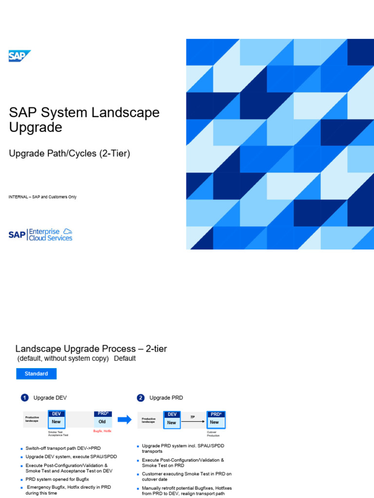 SAP Landscape Upgrade Process Overview | PDF | Systems Engineering ...