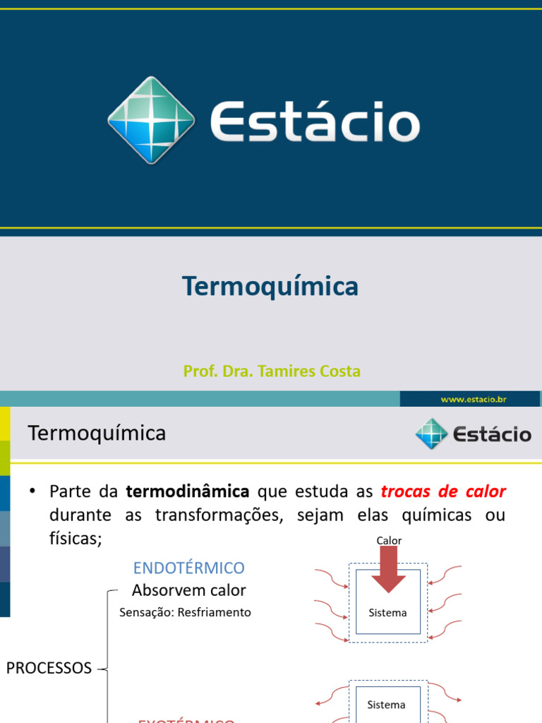 Aula 4 - Termoqu Mica | PDF | Entalpia | Combustão