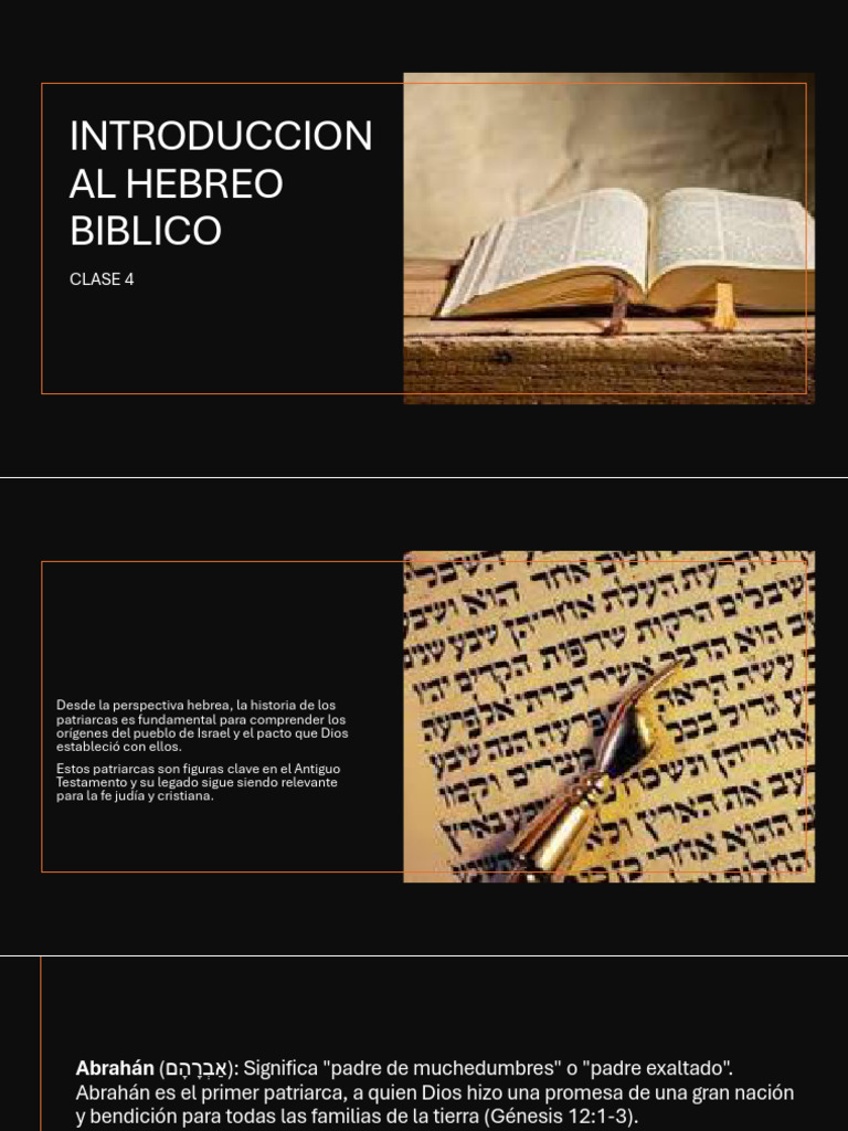 Introduccion Al Hebreo Biblico 4 | PDF | Abrahán | Libro del Génesis