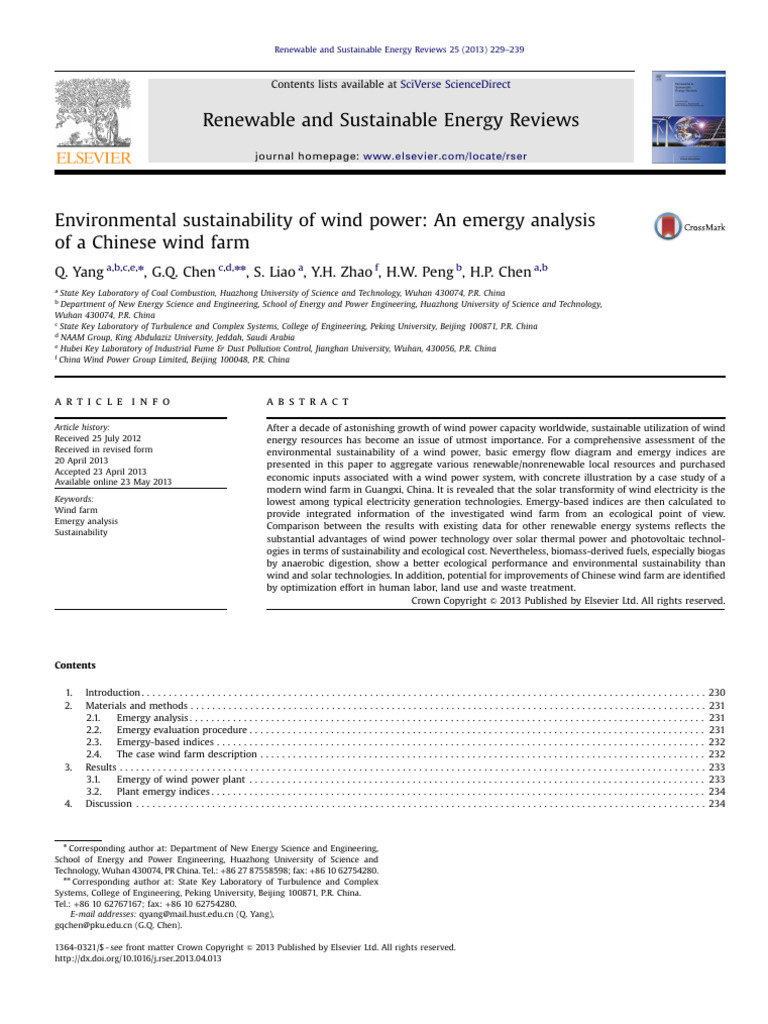 Environmental Sustainability of Wind Power. An Emergy Analysis of A ...