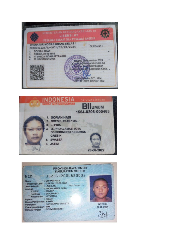 2.sio-Ktp-Sim Bii Operator Sofian Hadi 2024-2029 | PDF