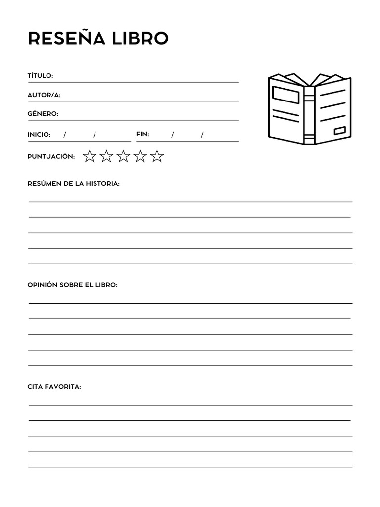 Plantilla para Que Hagan Su Reseña | PDF
