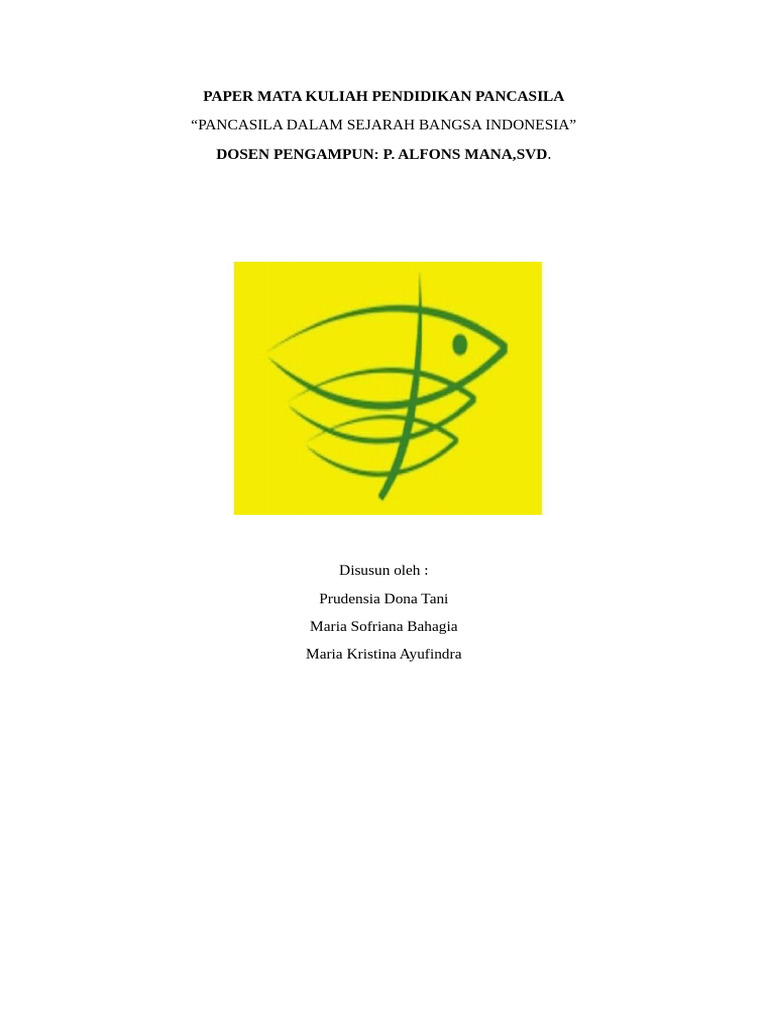 Paper Mata Kuliah Pendidikan Pancasila | PDF