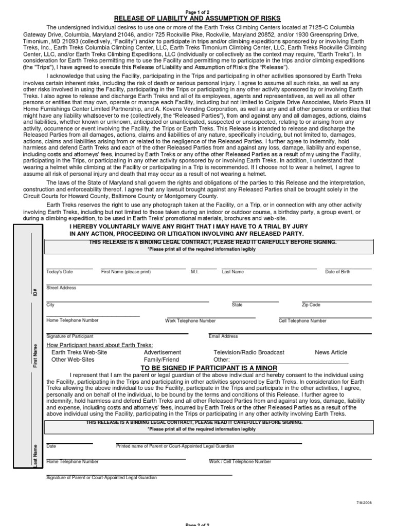 Waiver Rules Regs | PDF | Indemnity | Lawsuit