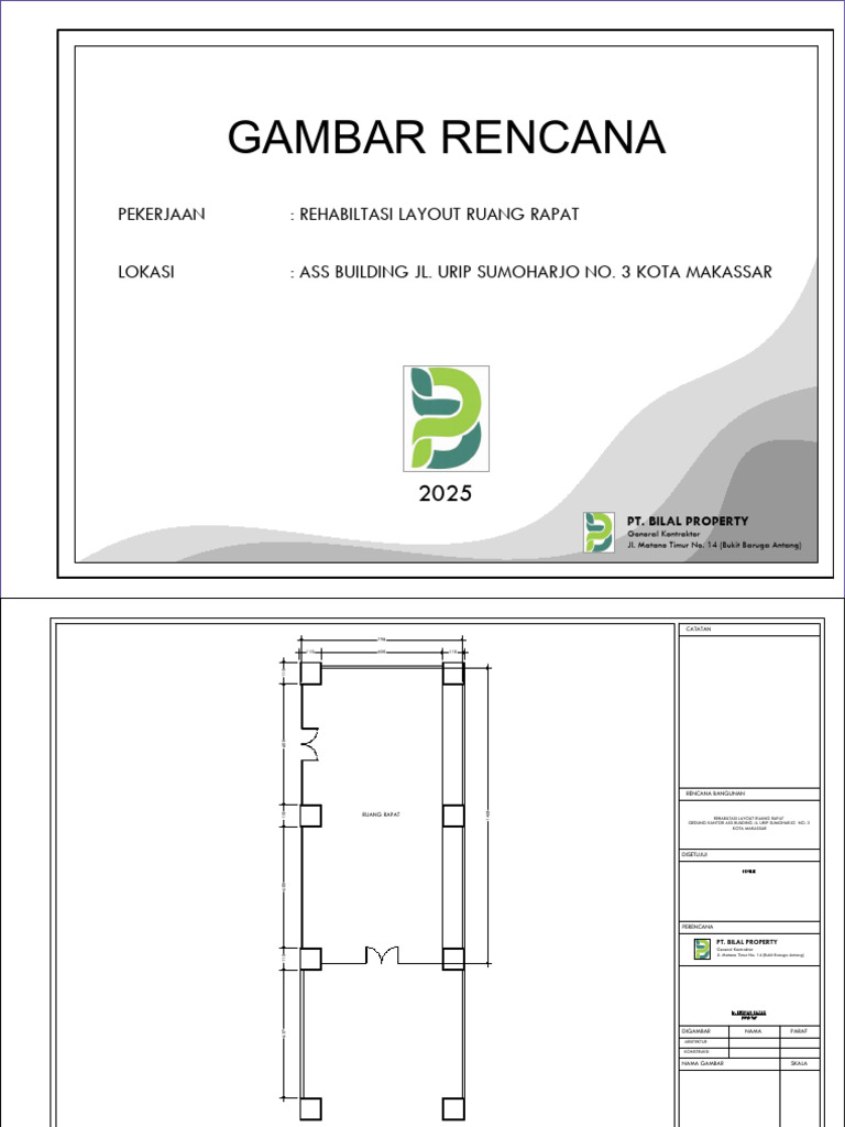 Gambar Reuncana Rehab Layout Ruang Rapat | PDF