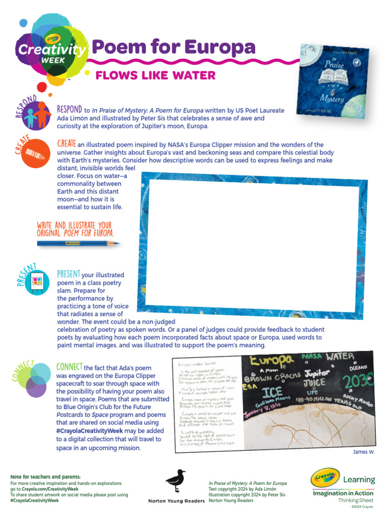 CCW TS+9 Flows+Like+Water Poem+for+Europa Final | PDF | Europa (Moon ...