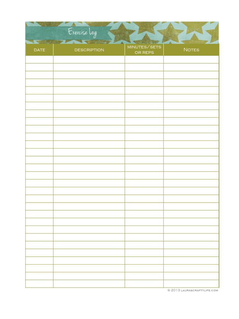 Exercise Log | PDF