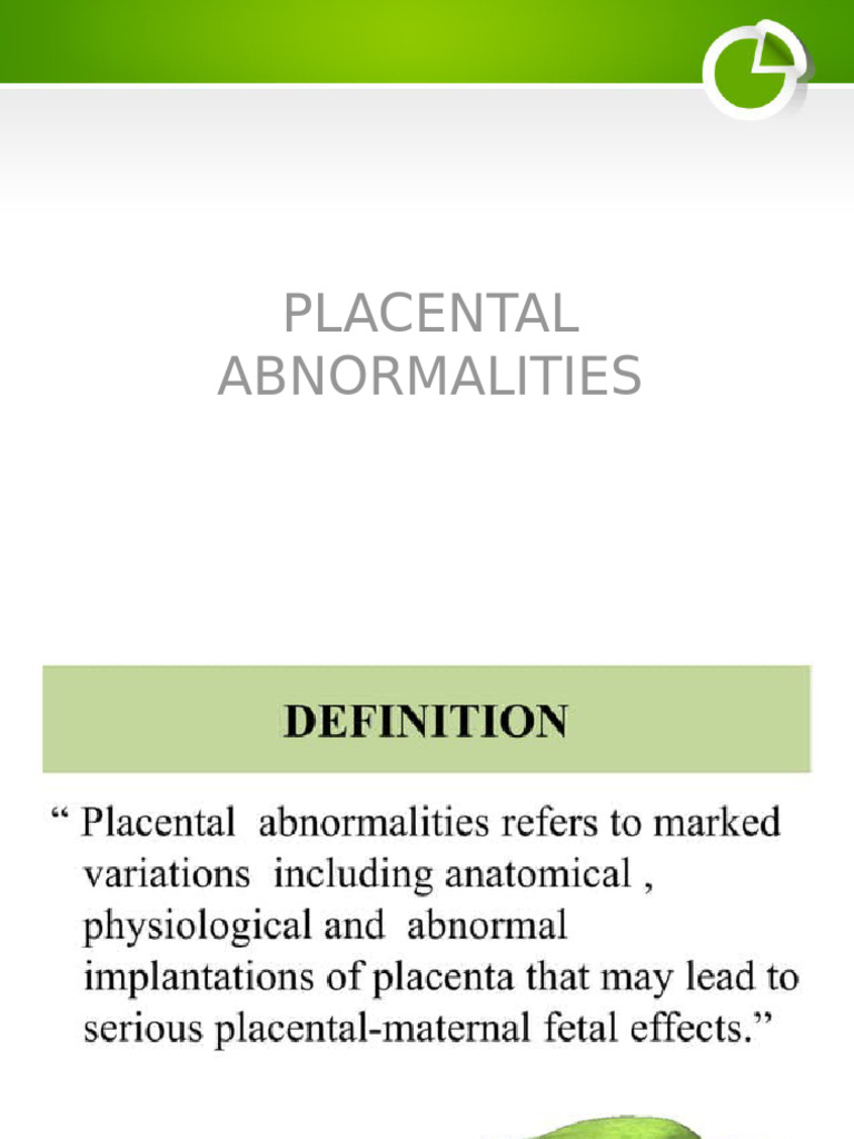 Abnormal Placenta | PDF