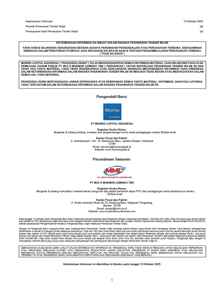 PIPA Laporan Informasi Dan Fakta Material 31967709 Lamp1 | PDF