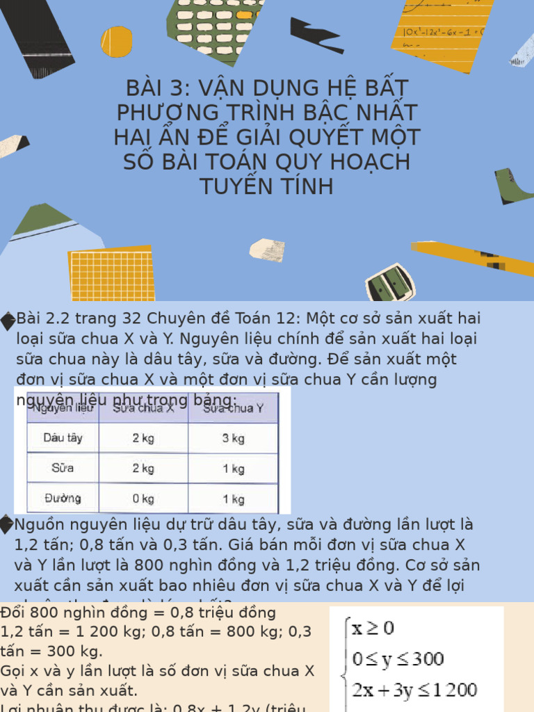 Problem Solving With Linear Models Education Presentation in Blue Black ...