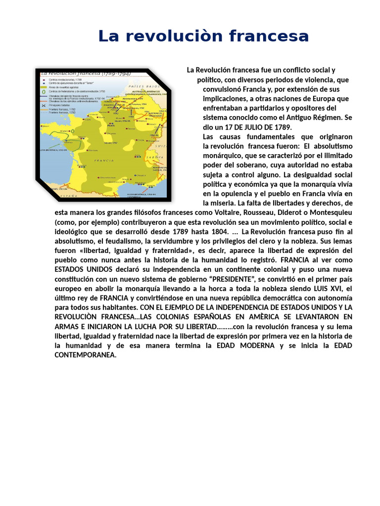 Clase de Rev. Francesa | PDF | revolución Francesa | Francia