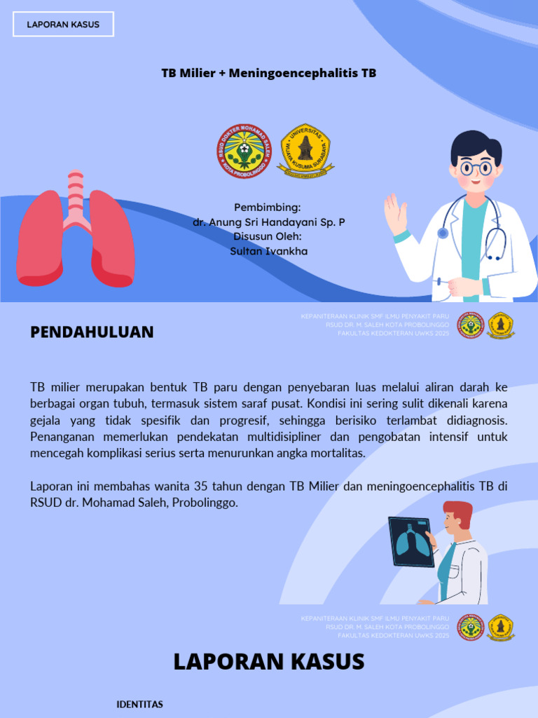 Kasus TB Milier dan Meningoencephalitis | PDF
