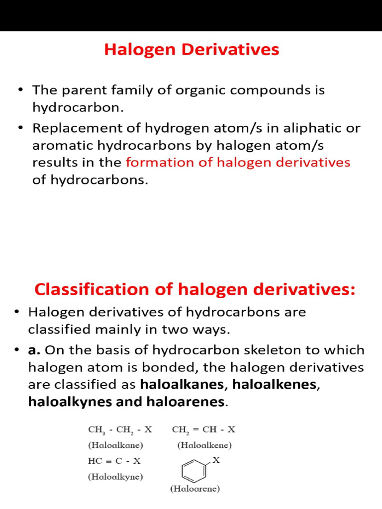 Halogen Derivatives | PDF