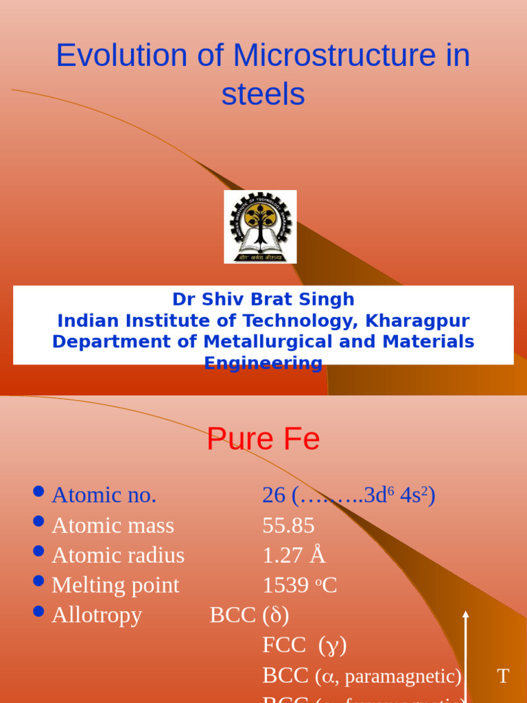 Lecture 12 Steel Basic Revised Oct 2025 | PDF | Iron | Chemistry