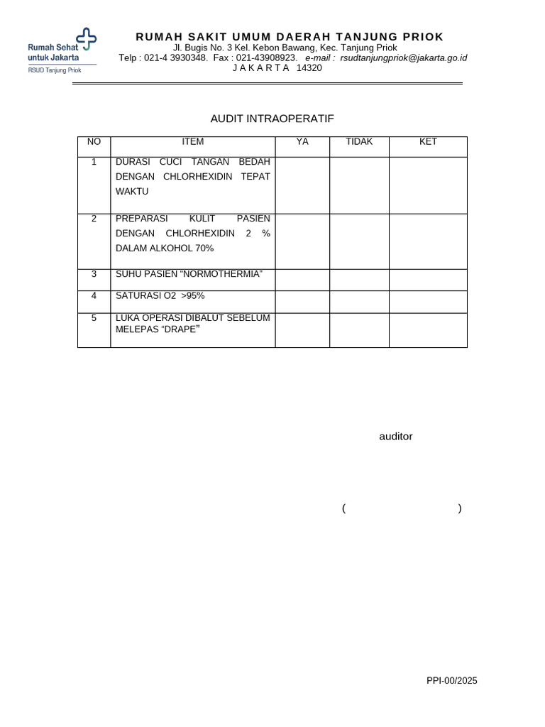 PPI 34 - Audit Intra Operatif | PDF
