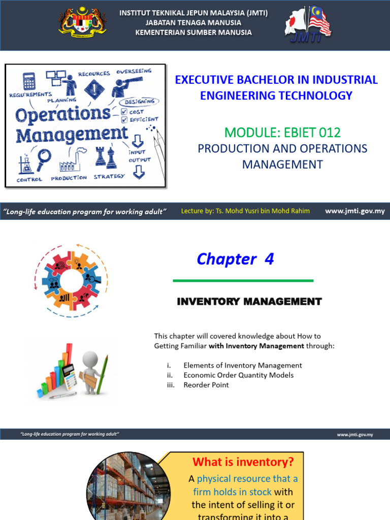 Inventory Management Essentials | PDF | Business | Economies