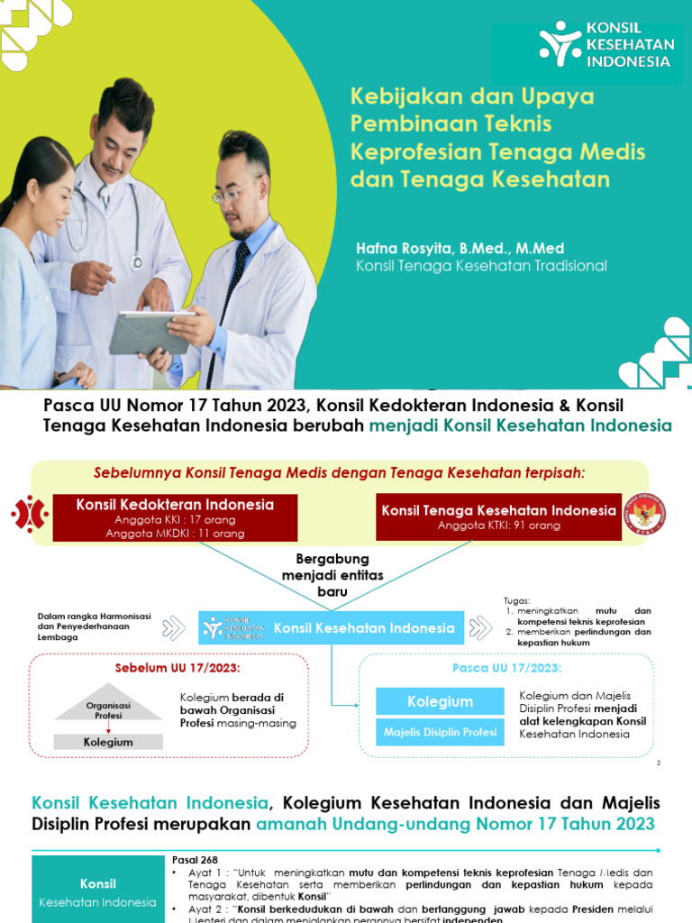 Pembinaan Keprofesian Tenaga Medis dan Tenaga Kesehatan- Jatim | PDF