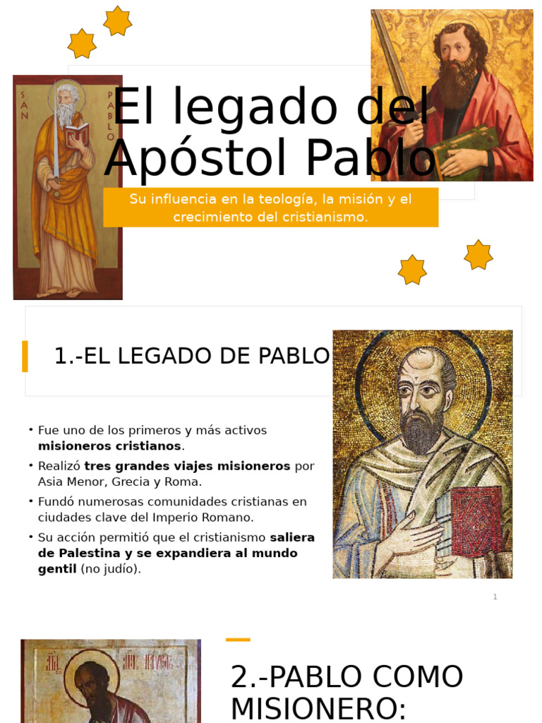 Legado del Apóstol Pablo en el Cristianismo | PDF | Pablo el apóstol ...