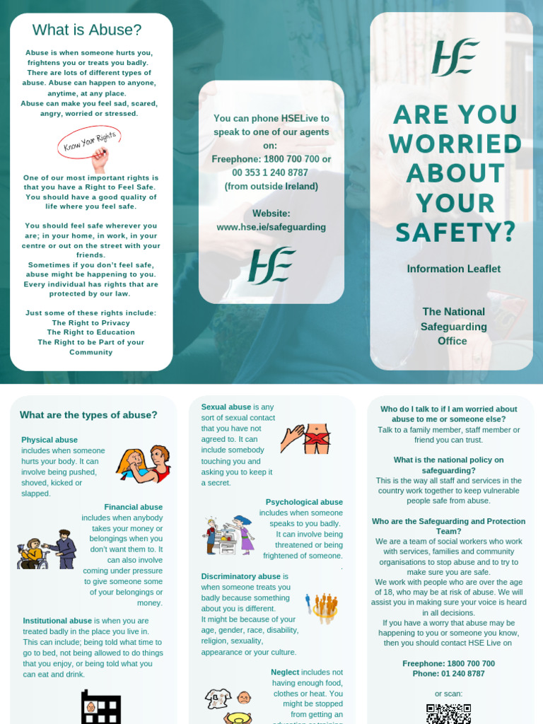 Safeguarding Information Leaflet | PDF | Violence | Aggression