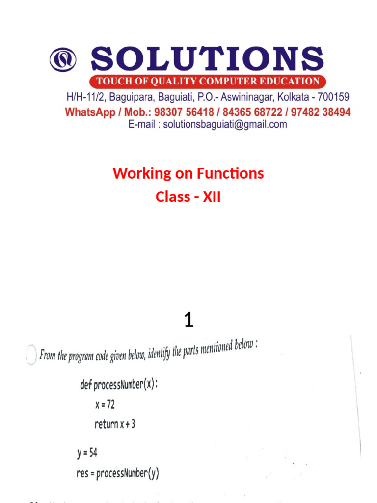 Python Functions and Output Analysis | PDF