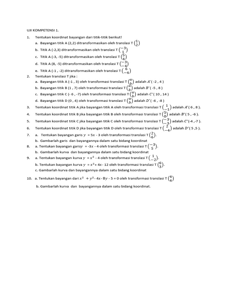 LKPD Translasi - Siswa-3 | PDF