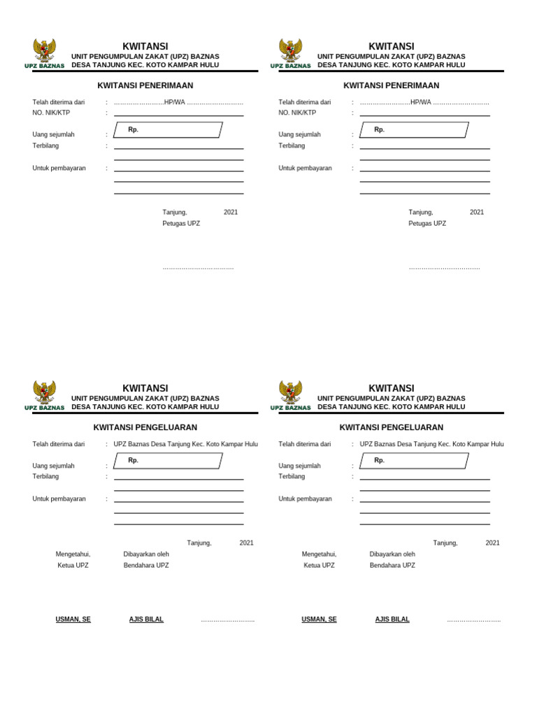KWITANSI upz | PDF