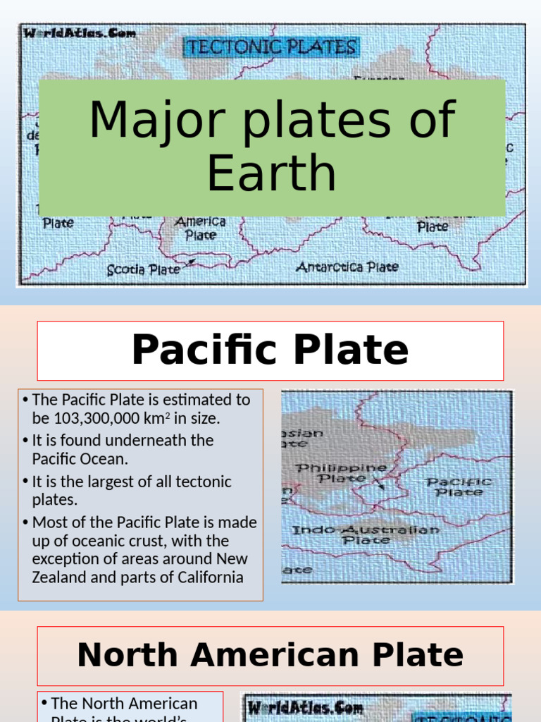 Major and Minor Plates | PDF | Plate Tectonics | Continent