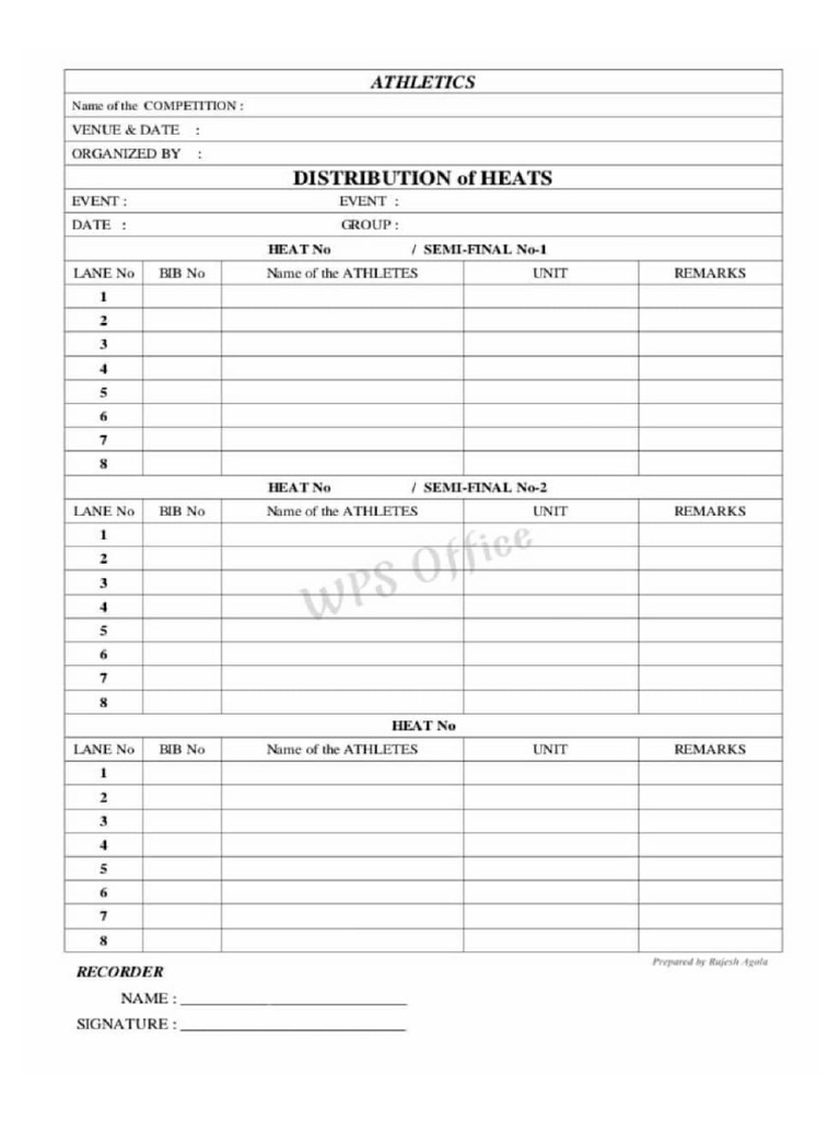 All Games Score Sheet | PDF