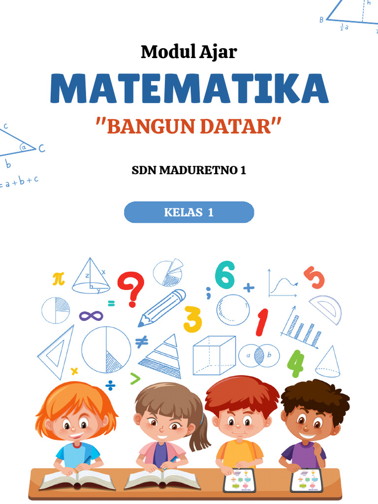 Sampul Modul Ajar Lembar Kerja Putih Dan Biru Ilustrasi | PDF