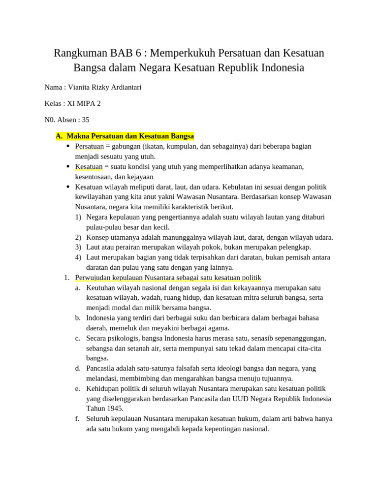 rangkuman pkn | PDF