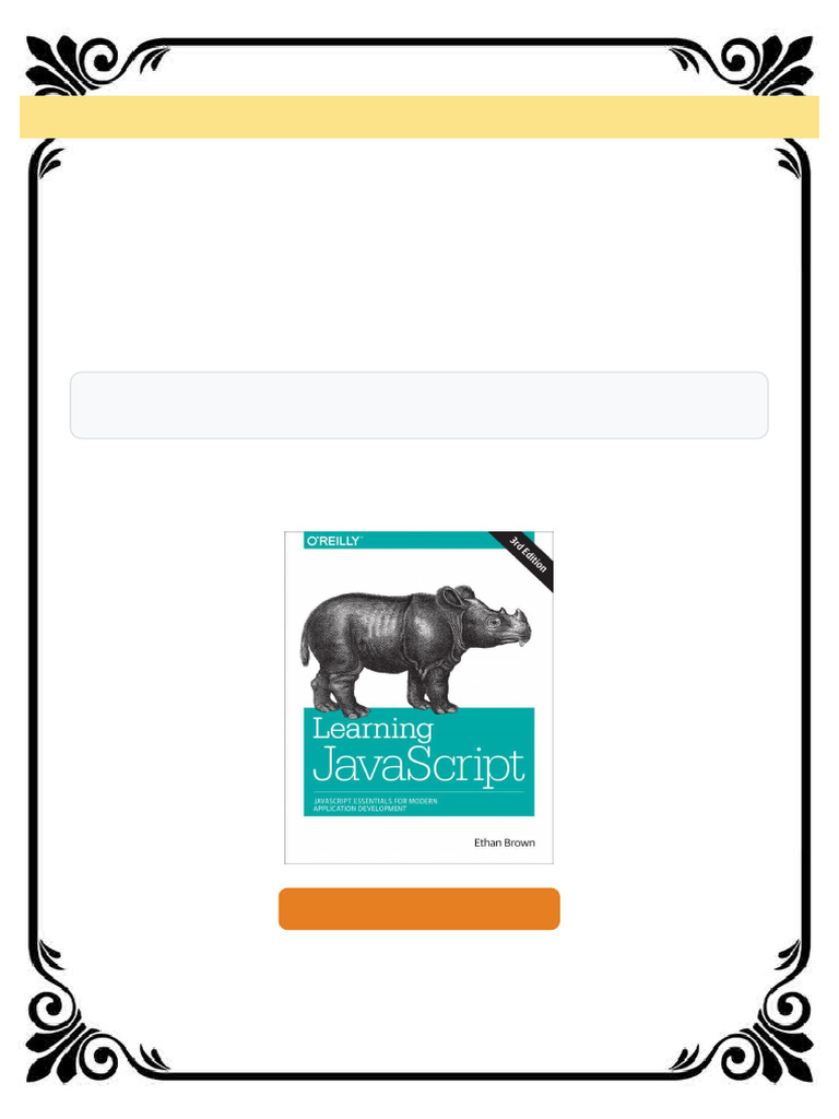 Learning JavaScript 3rd Edition Ethan Brown No Waiting Time | PDF | Scope (Computer Science ...