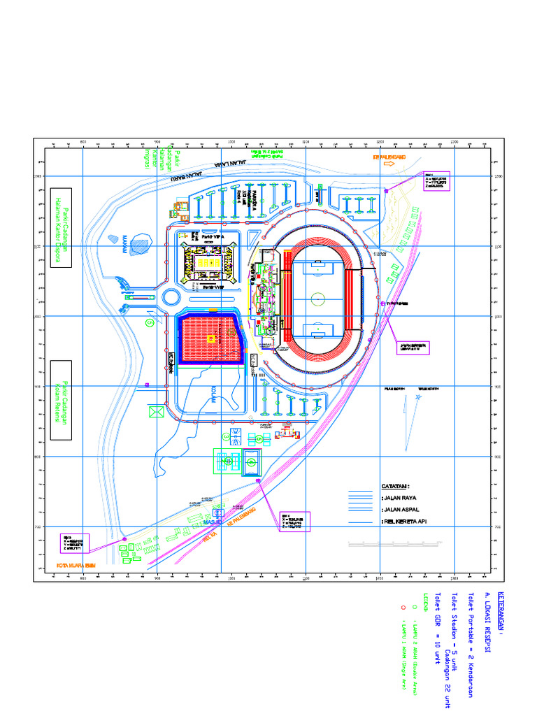 Site Plan Stadion ME CAD 2000(1) | PDF