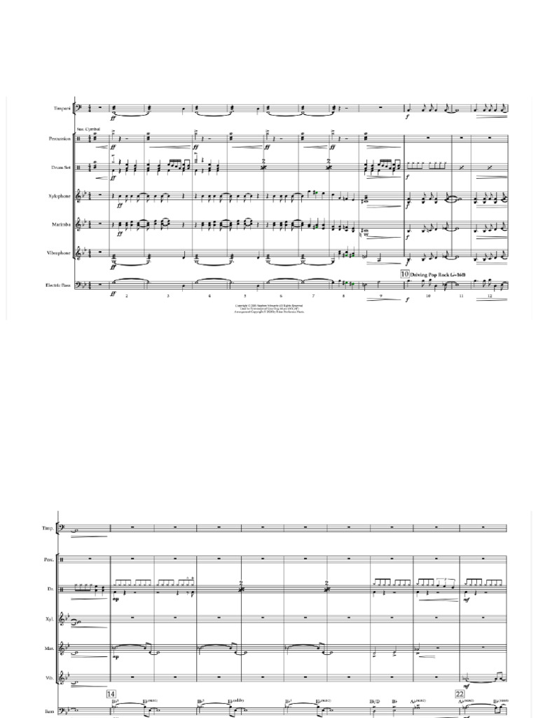 Percussion Score | PDF