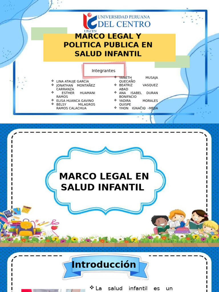 Marco Legal y Politica en Salud Infantil | PDF | Unicef