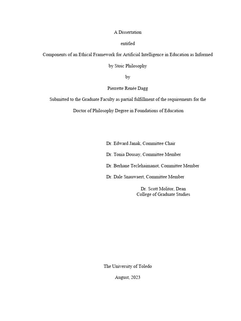 Components of An Ethical Framework For Artificial Intelligence in ...