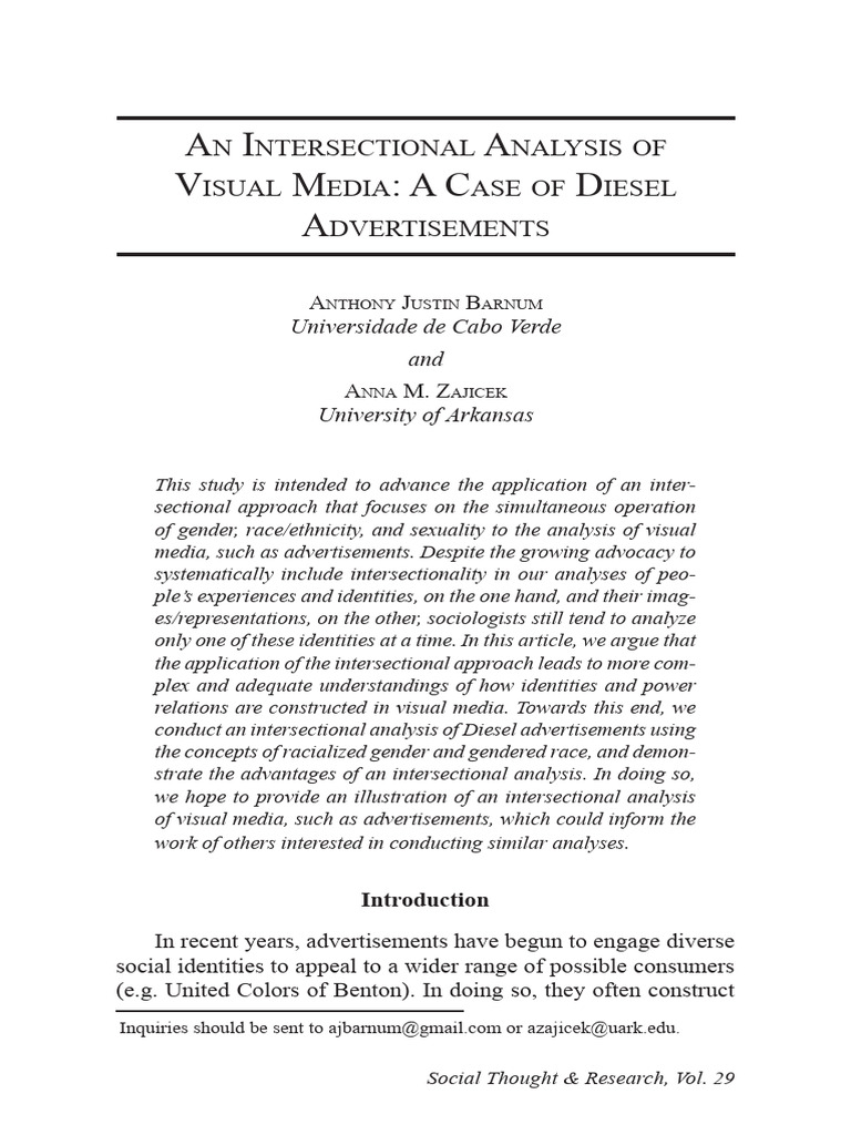 Intersectionality Visual | PDF | Intersectionality | Gender