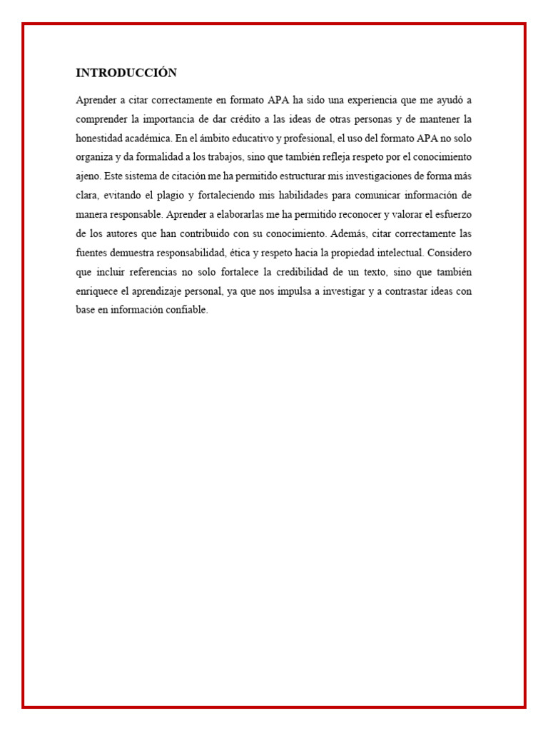 Introducción Citas y Refrencias | PDF | Estilo apa | Conocimiento