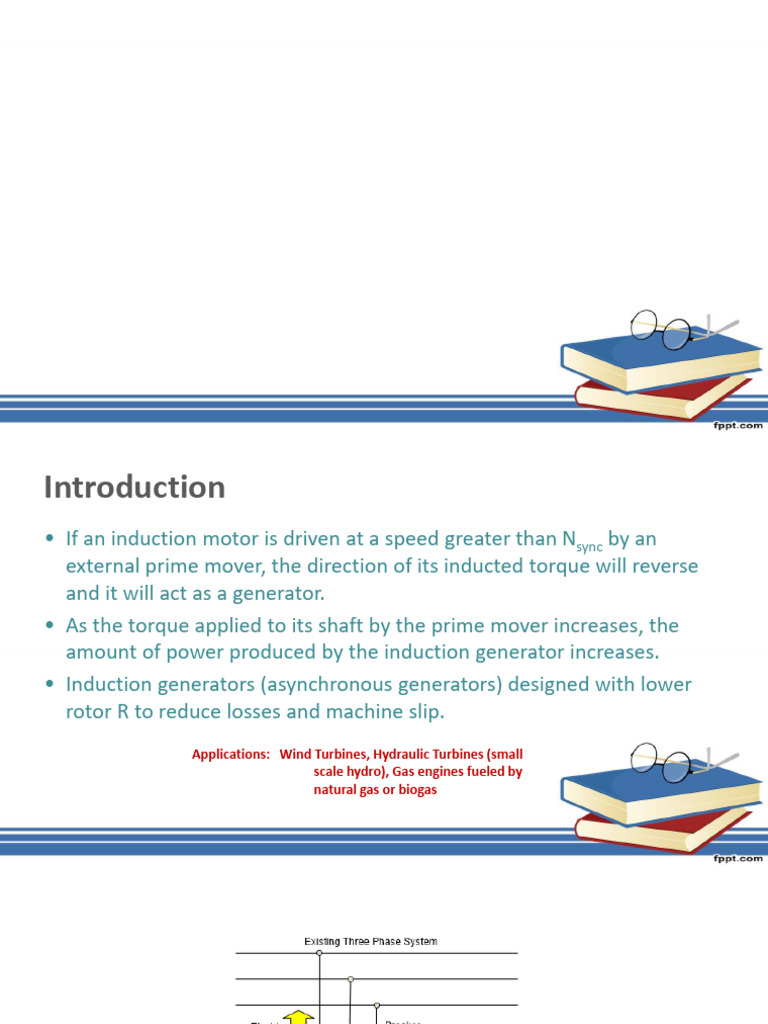 Induction Generator Overview and Applications | PDF