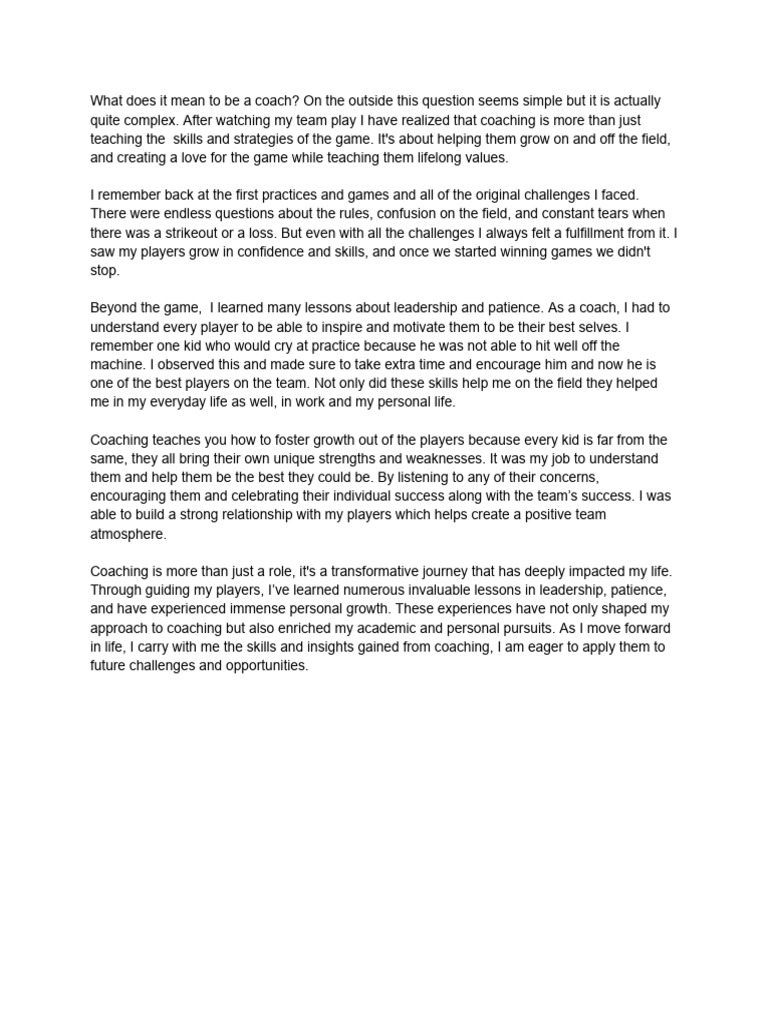 Evan Blanco College Essay | PDF