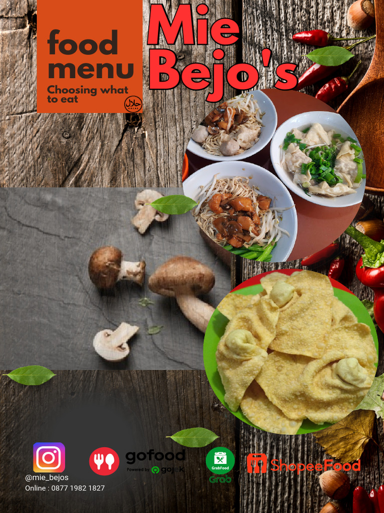 Menu Bejos 2025 | PDF