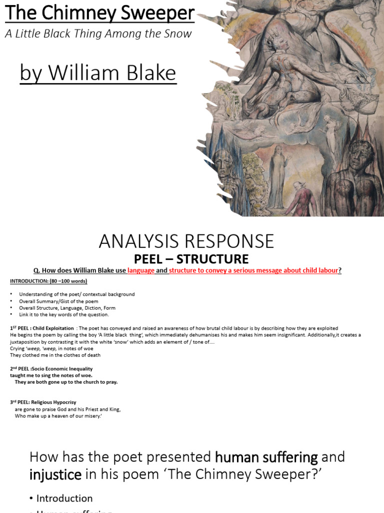 Grade 9 Eng Lit Sample Response The-Chimney-Sweeper | PDF | Poetry | William Blake