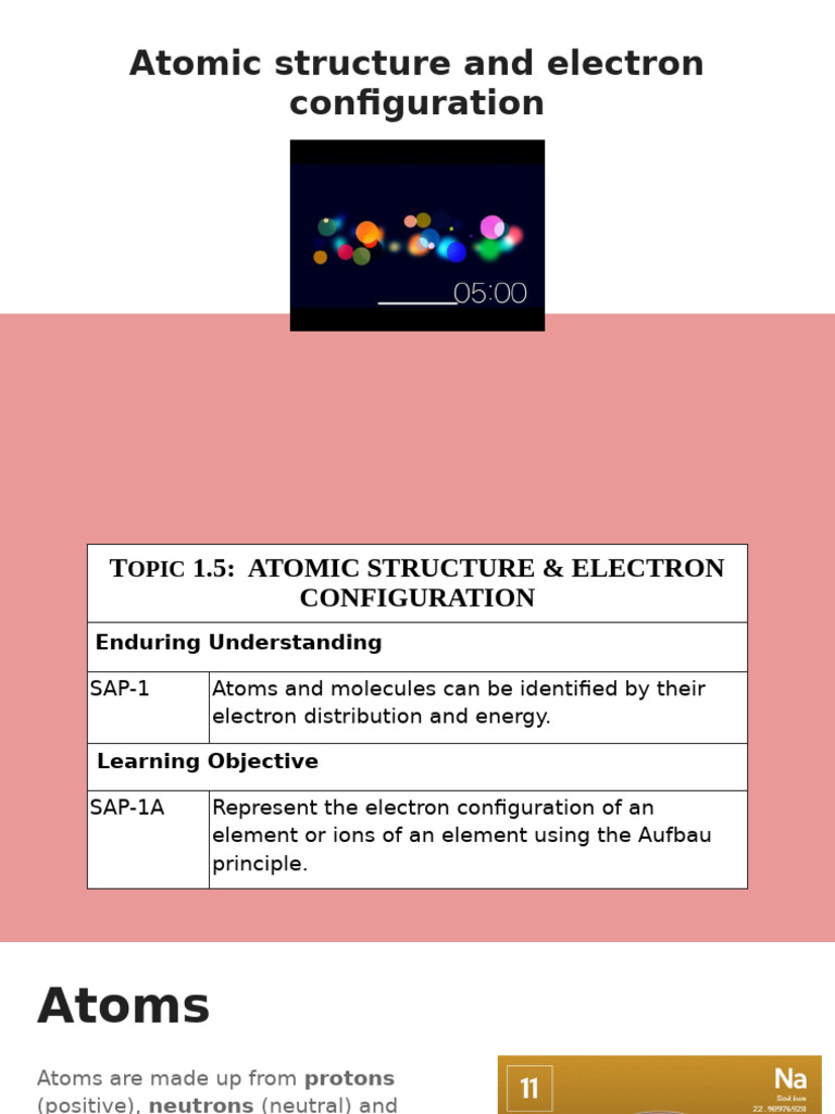 Atomic Structure & Electron Configurations | PDF | Electron ...